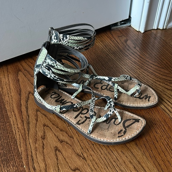 Sam Edelman | Shoes | Sam Edelman Glenda Gladiator Pythonsnake Thong ...